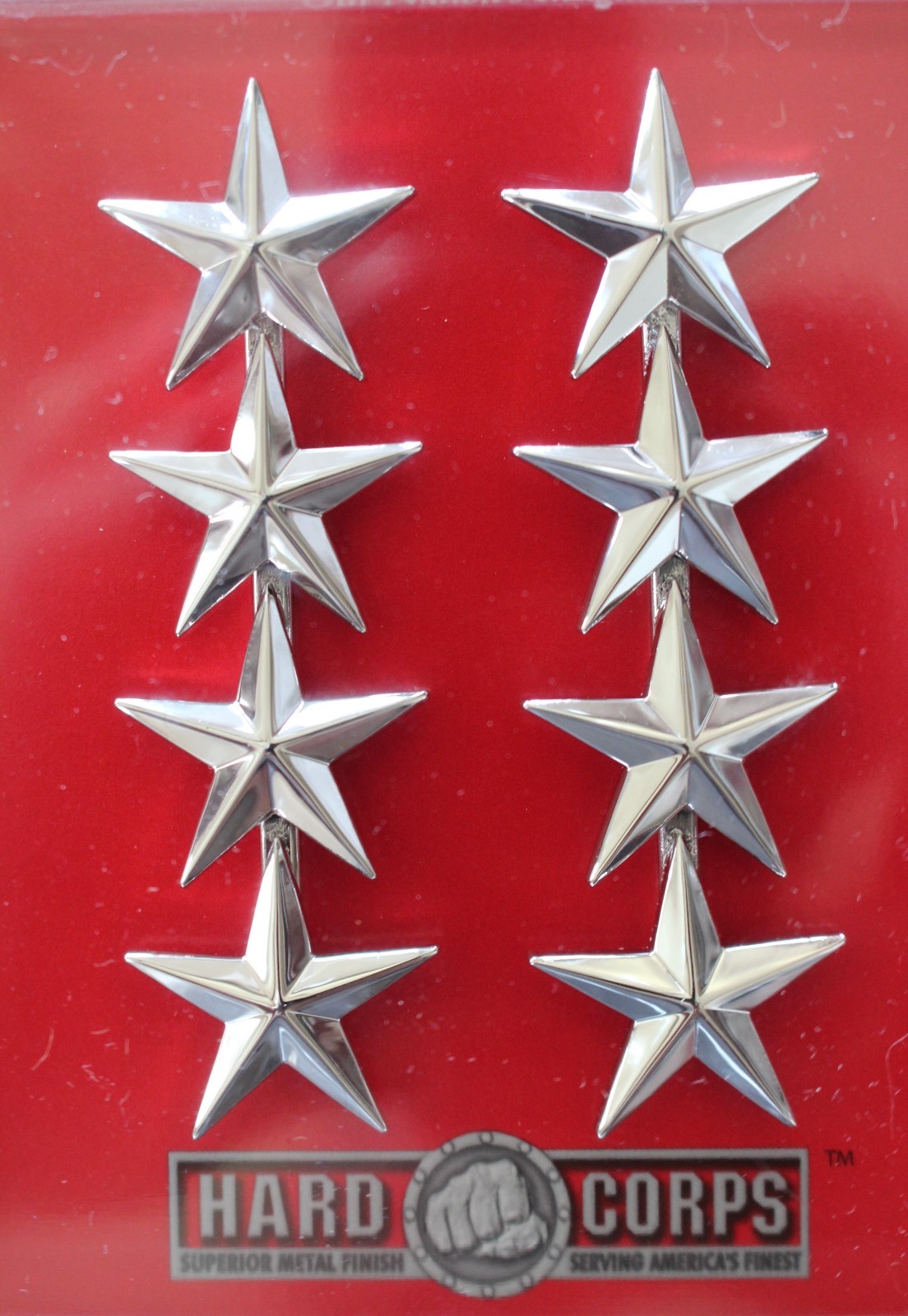 USMC US MARINE CORPS O-10 GENERAL'S SILVER JACKET RANK INSIGNIA PAIR | eBay