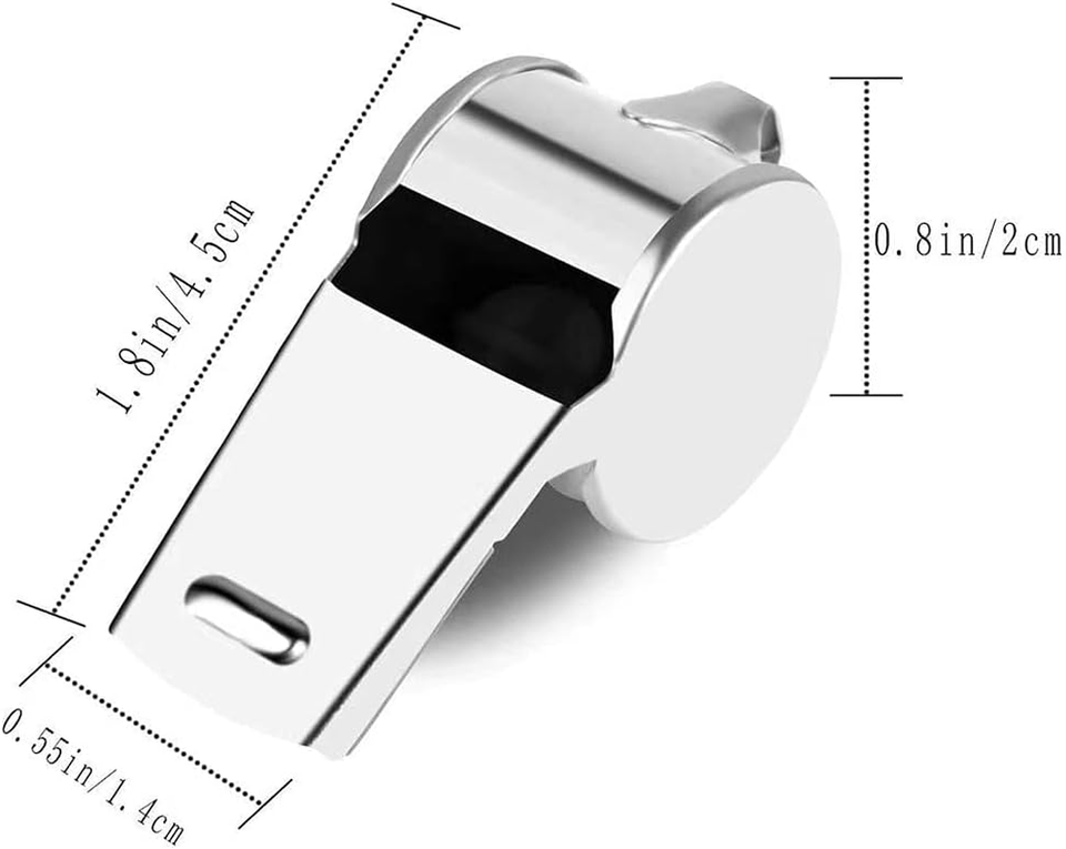 Whistles Steel Sports Loud Crisp Sound Whistles Lanyard Whistles Great ...