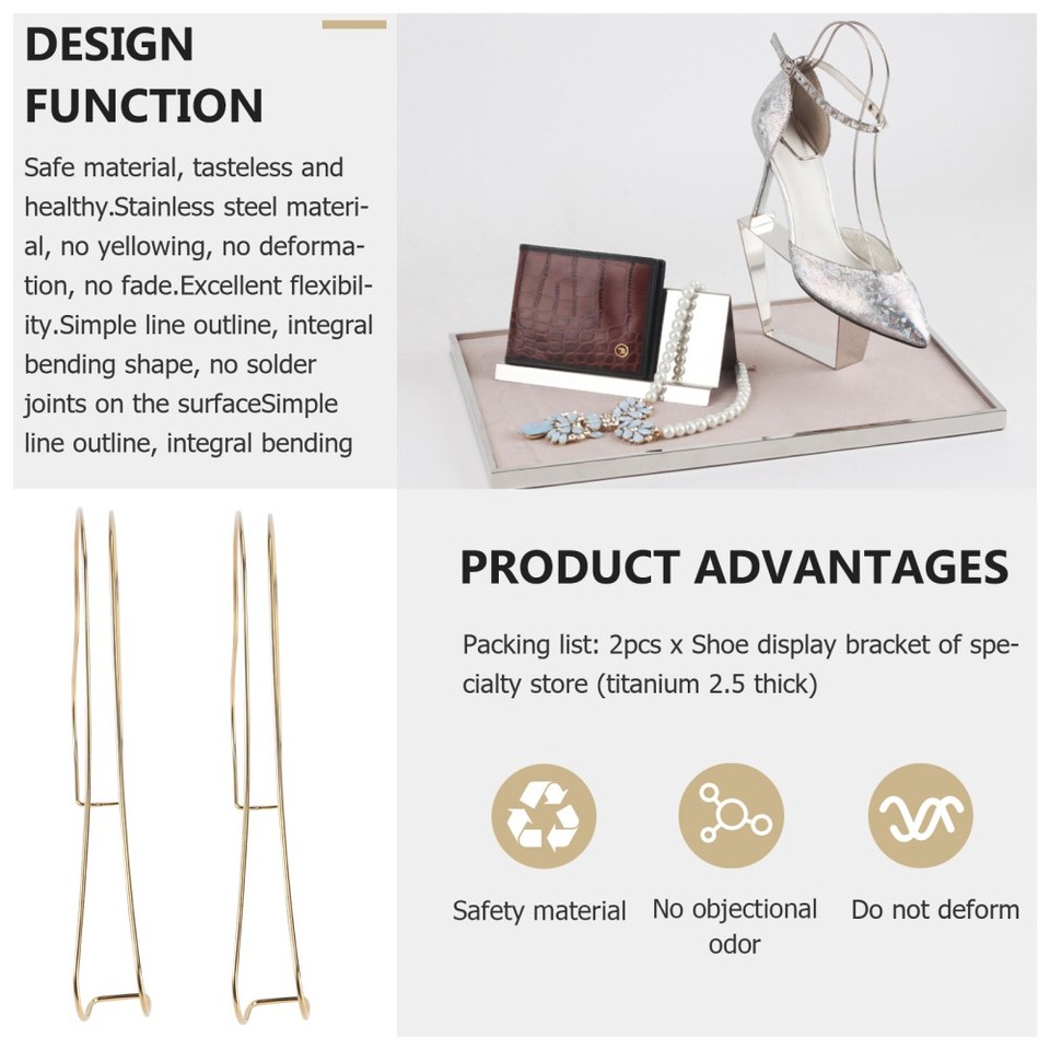 2 Pcs Shoe Supports Display Forms Stand Miss Man High Heels Rack Shoes ...