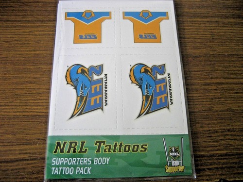 NRL PARRAMATTA EELS TATTOO PACKS x 2 Official Licensed - NEW! | eBay ...