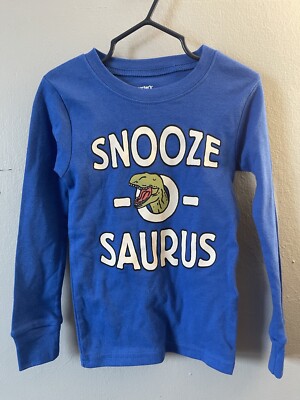 Carter's Toddler Boys Snooze-Saurus Dinosaur Cotton Long Sleeve PJ Top ...