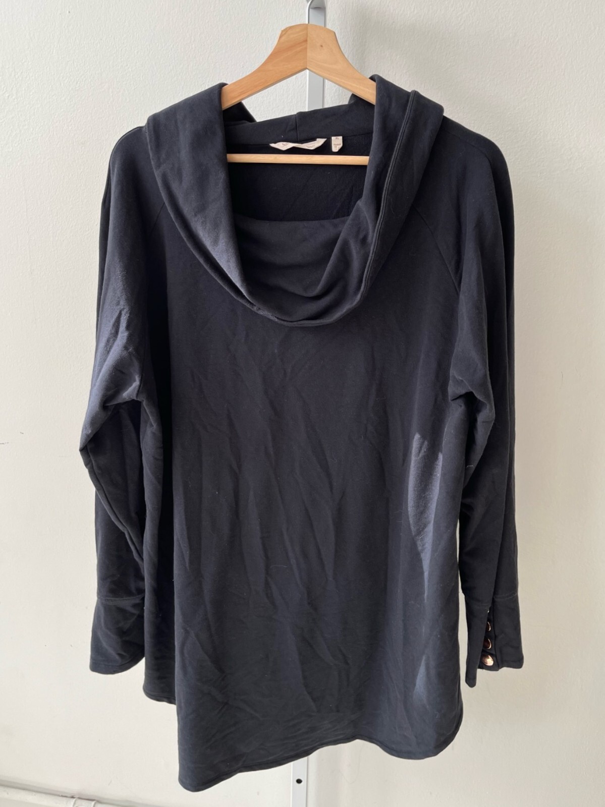 SOFT SURROUNDINGS Valerie Cowl Neck Tunic Top Long Sl… - Gem