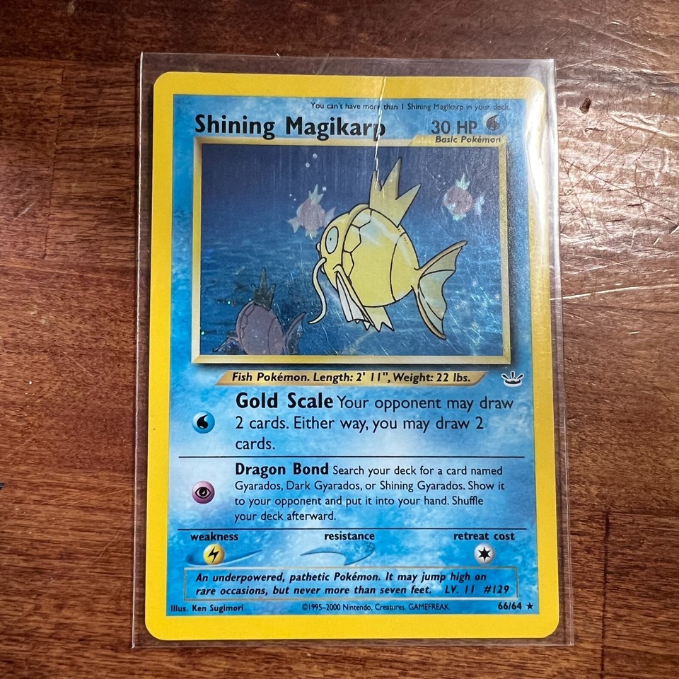 Shining Magikarp # 66 /64 Neo Revelation Pokemon TCG Cards WotC Super ...