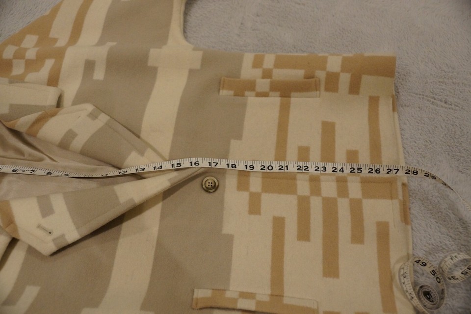 Pendleton Aztec Southwest Coat Jacket Wool Ivory Tan Women's S USA | eBay