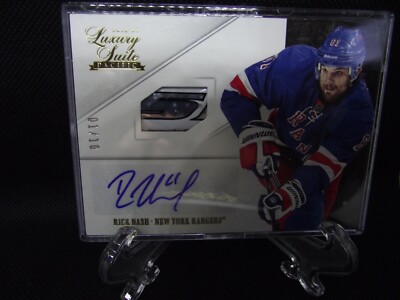 2012-13 Luxury Suite Autographs Gold #15 Rick Nash JSY AU # 01/10 | eBay