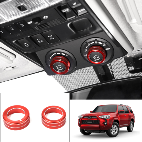 2Pcs Aluminum Driving Mode Switch Button Trim Red Fit For 2010-23 ...