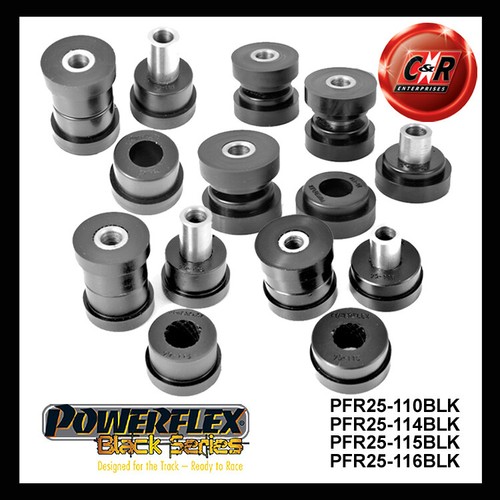 Powerflex Black RrOut-Hub+RrToeLnk+Rr InTrkArm+RrUpOut Link/Hub Bushes ...