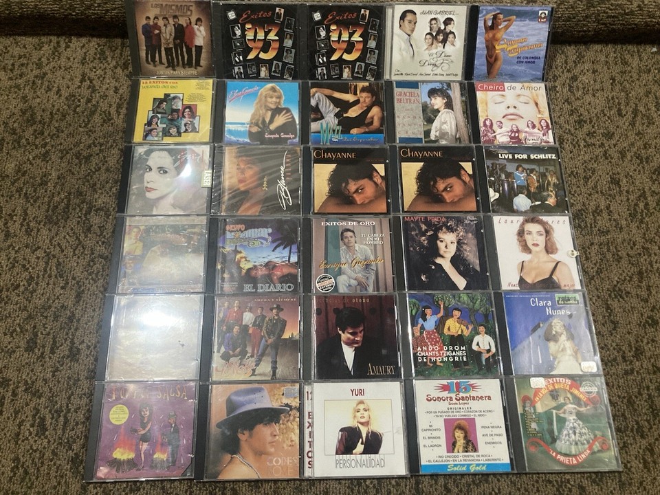 Huge Mexican Latin Music CD VHS Lot Cumbia Tejano La Mafia MAZZ Juan ...
