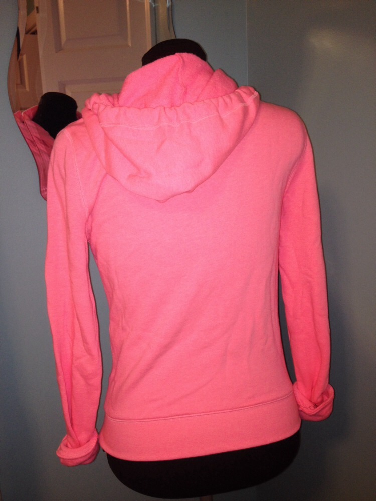 NWT Victoria's Secret Rare Love Pink Cursive Hoodie Jacket XS | eBay
