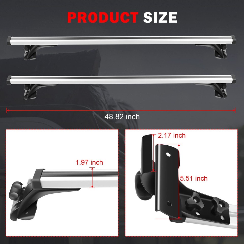 For Dodge Durango R/T SRT 48" Car Roof Rack Cross Bar Luggage Bicycle ...