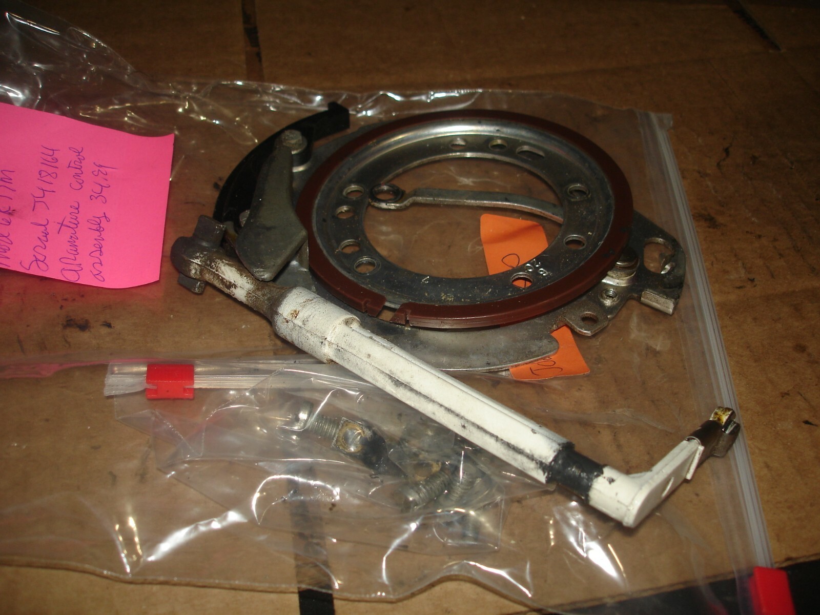 Johnson 6hp model 6r77m armature control assembly boat motor part sn ...