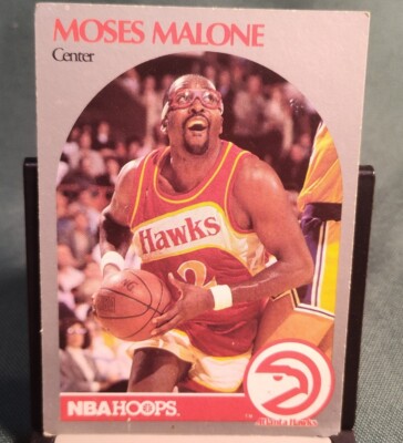 1990 NBA Hoops #31 Moses Malone Atlanta Hawks Basketball Card | eBay