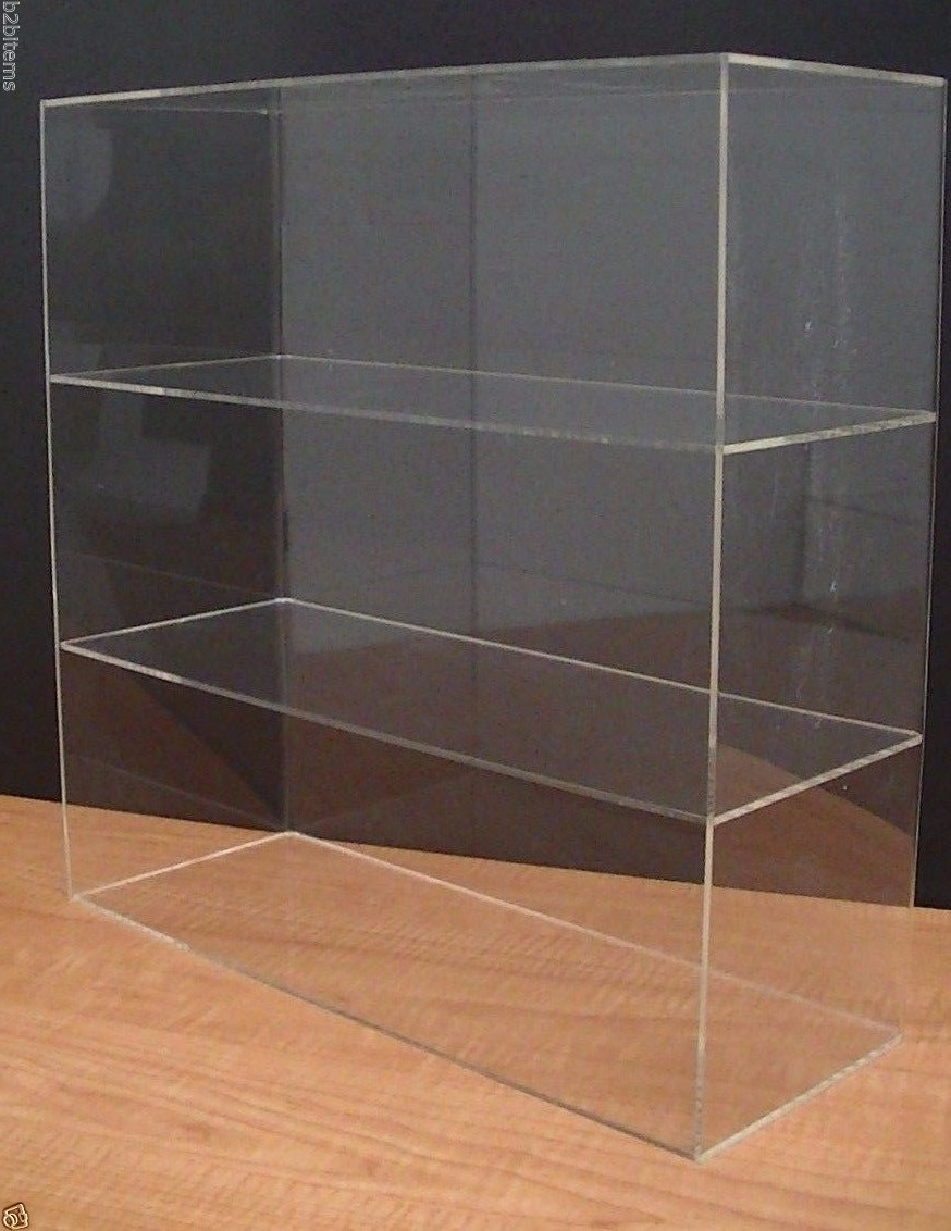 DS-Acrylic Counter top Display Case 16" x 6" x 16" Show Case Cabinet ...