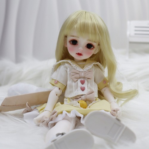 1/6 BJD Doll SD Ball Jointed Body Girl Face Makeup Wig Clothes Full Set ...