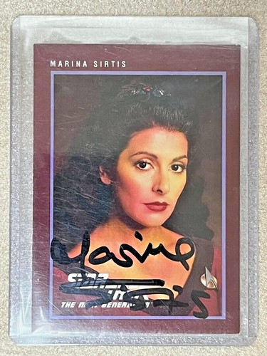 STAR TREK AUTOGRAPHED CARD MARINA SIRTIS | eBay