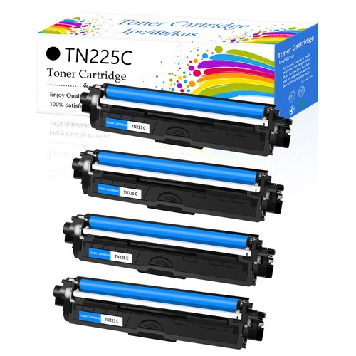 4x TN225 Cyan Toner For Brother TN-225C HL-3152CDW HL-3180CDW MFC ...