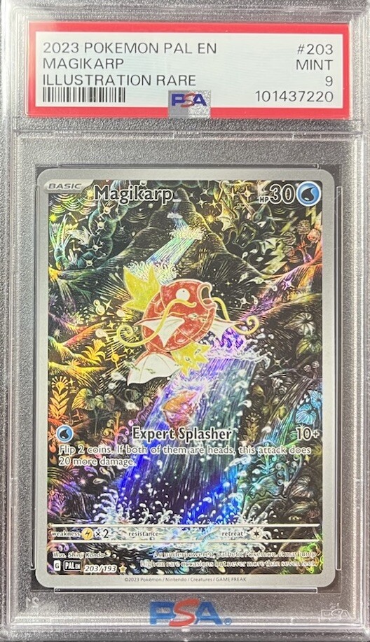 2023 Pokemon Paldea Evolved Magikarp 203/193 Illustration Rare PSA 9 ...
