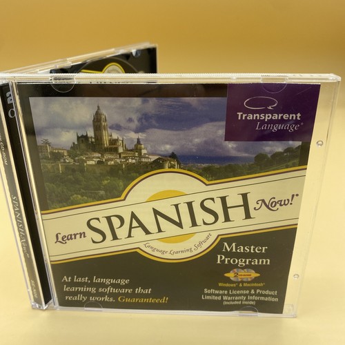 Learn Spanish Now! Windows/Mac CD-Rom Transparent Language PC | eBay