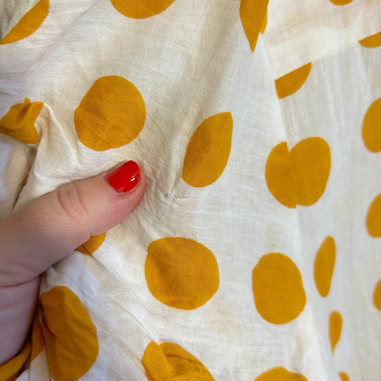 Step In Style Button Down Tunic Top Dress 1X Ruffle Sleeve Polka Dot ...