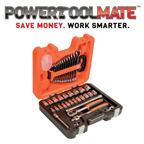 Bahco S400 Socket Set 40pc 1/2" Drive 6 point Ratchet Extension Tbar ...