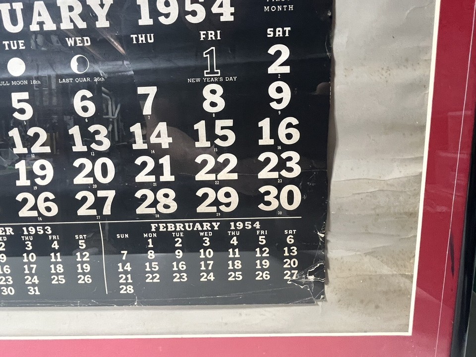VINTAGE~ 1954 Pin-Up ~ Advertising ~ Calendar ~ Gil Elvgren ~ “Some ...