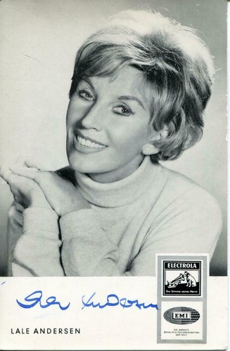 Lale Andersen Nicola Wilke Autogramm Autograph Lili Marleen Blaue Nacht ...