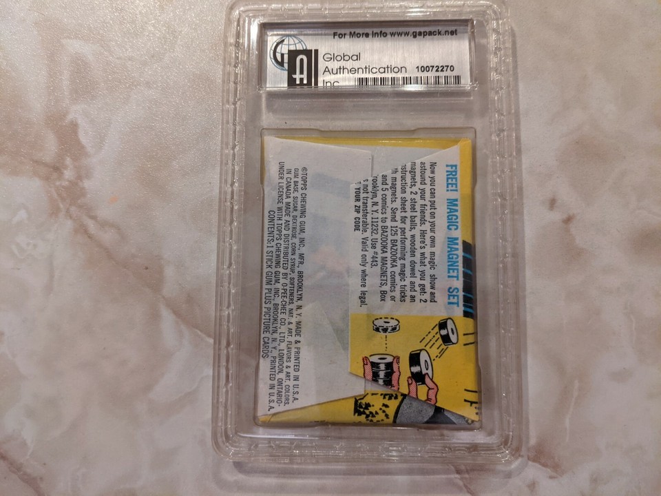 1966 Topps Batman Sealed Wax Pack Riddler Graded GAI 8 | eBay