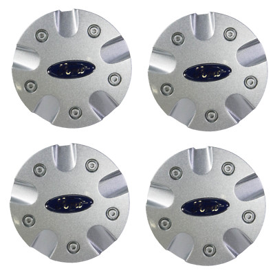 NEW OEM 00-01 Ford Focus 15" Wheel Silver Four Center Caps Hub Covers ...