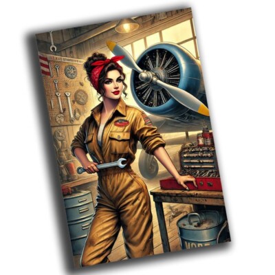 nice vintage female mechanic retro WW2 Photo Glossy 4*6 in ζ60 | eBay