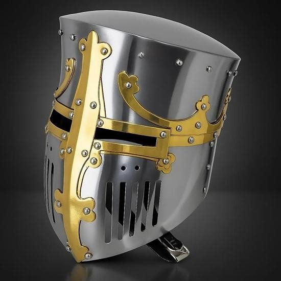 Crusader Pot Helm 14th Medieval Helmet Perfect for Renaissance Fair ...