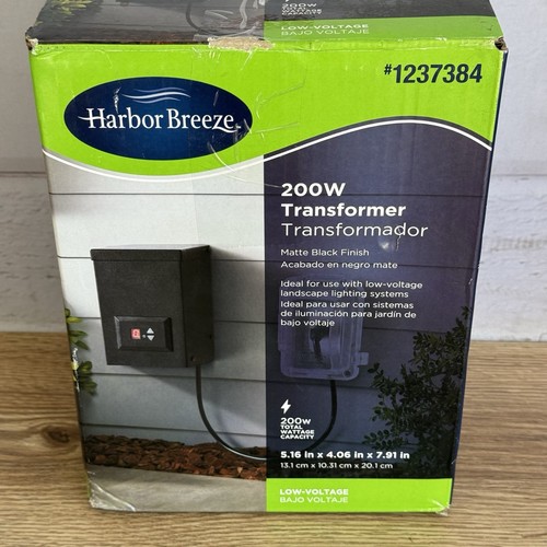 Harbor Breeze 200 -Watt 12 -Volt Multi-Tap Transformer for Landscape ...