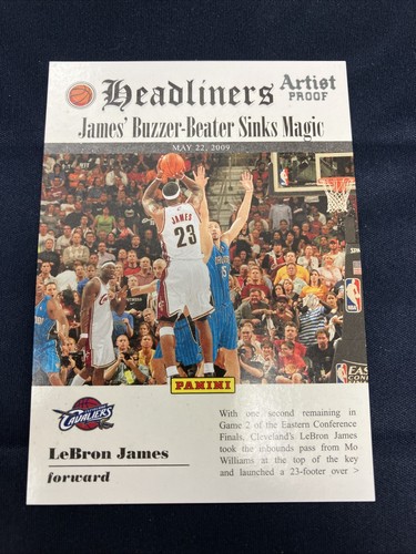 2009-10 Panini - Headliners LeBron James #7 Artist Proof /199 for sale ...