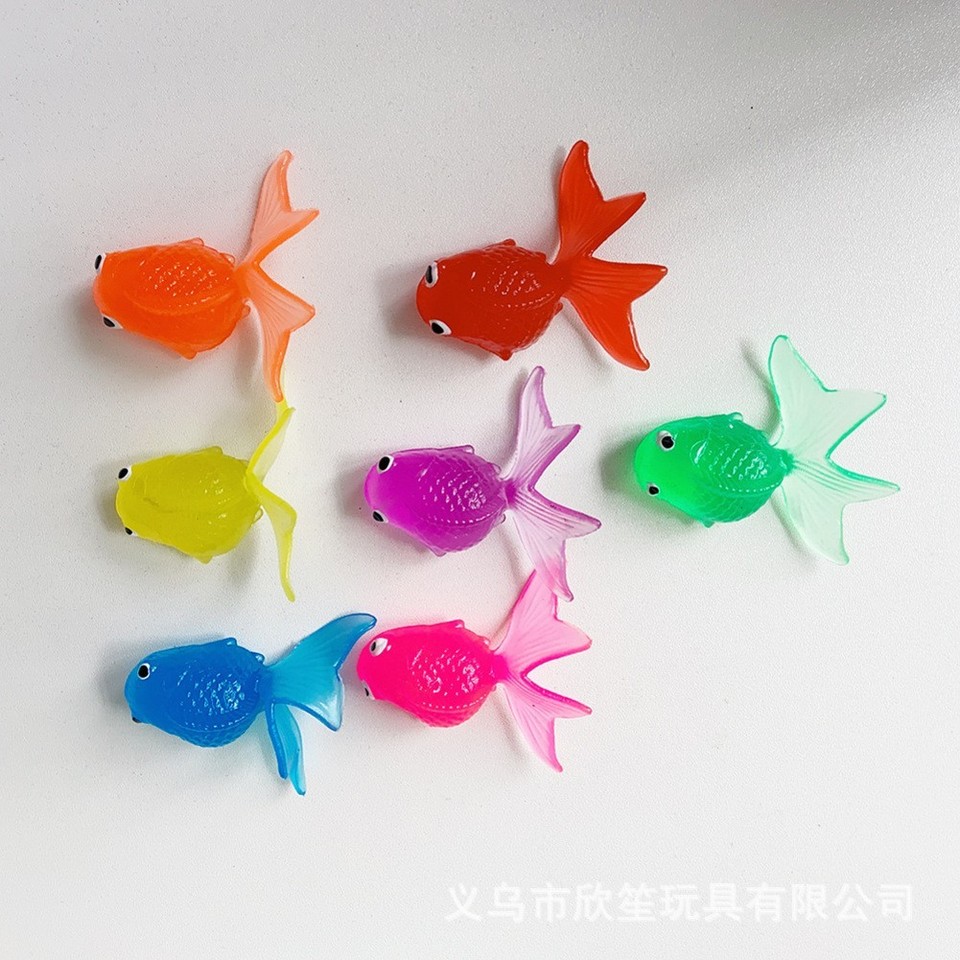20PCS Adorable Rubber Goldfish for Engaging Water Activities and For ...