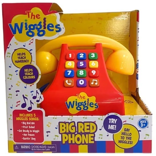 The Wiggles Big Red Phone Learning Educational Play ~ NEW ~ FREE POST ...
