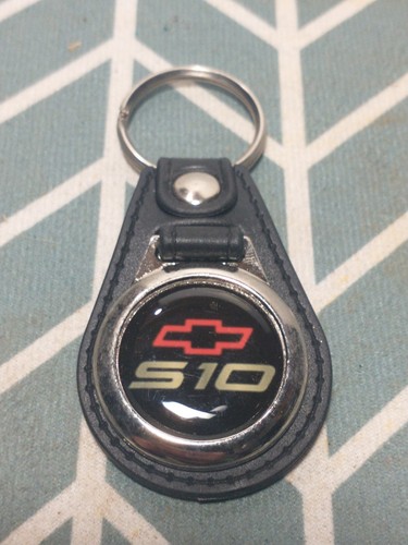 Vintage Chevy S-10 Black And Red Leather Keychain | eBay