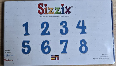 SIZZIX NUMBER SET. 38-0602 | eBay