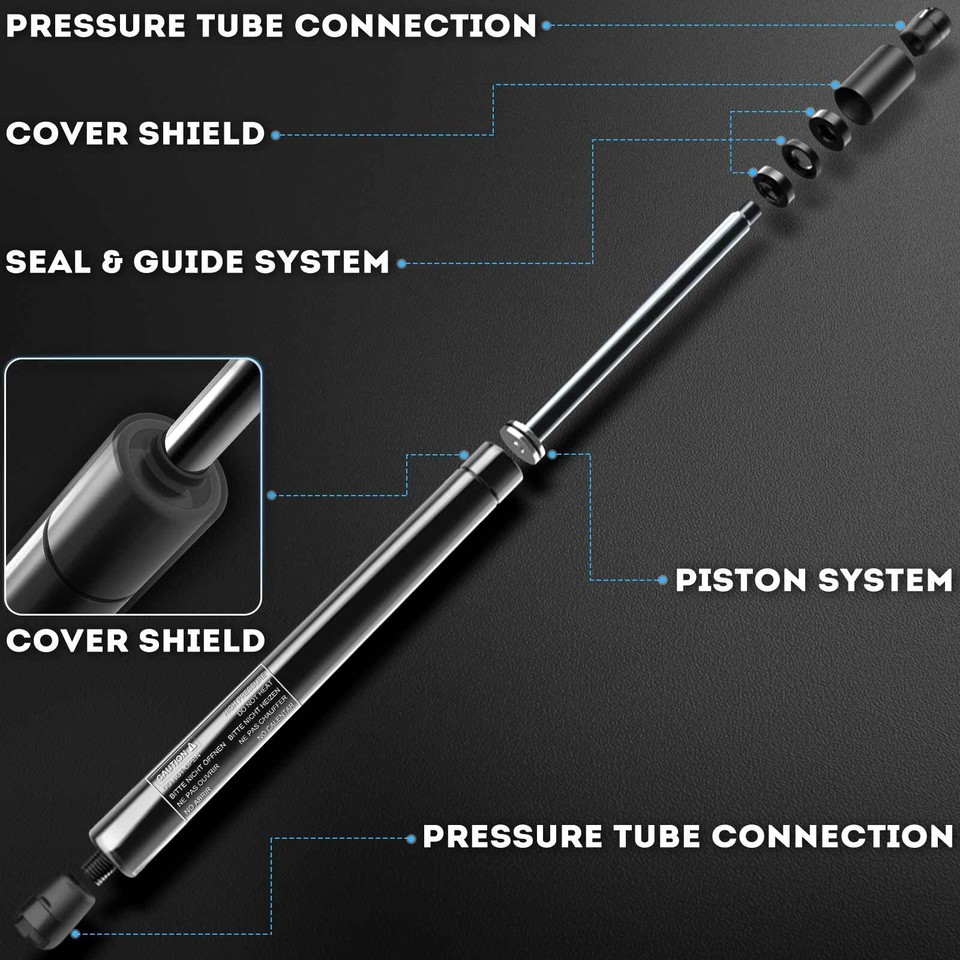 2x Front Hood Lift Supports Shocks Struts for Jeep Cherokee KL 14-19 ...