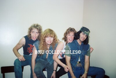 VINTAGE MEGADETH CONCERT PHOTO TAKEN BY ME BACKSTAGE EARLY 1980s LOT ...
