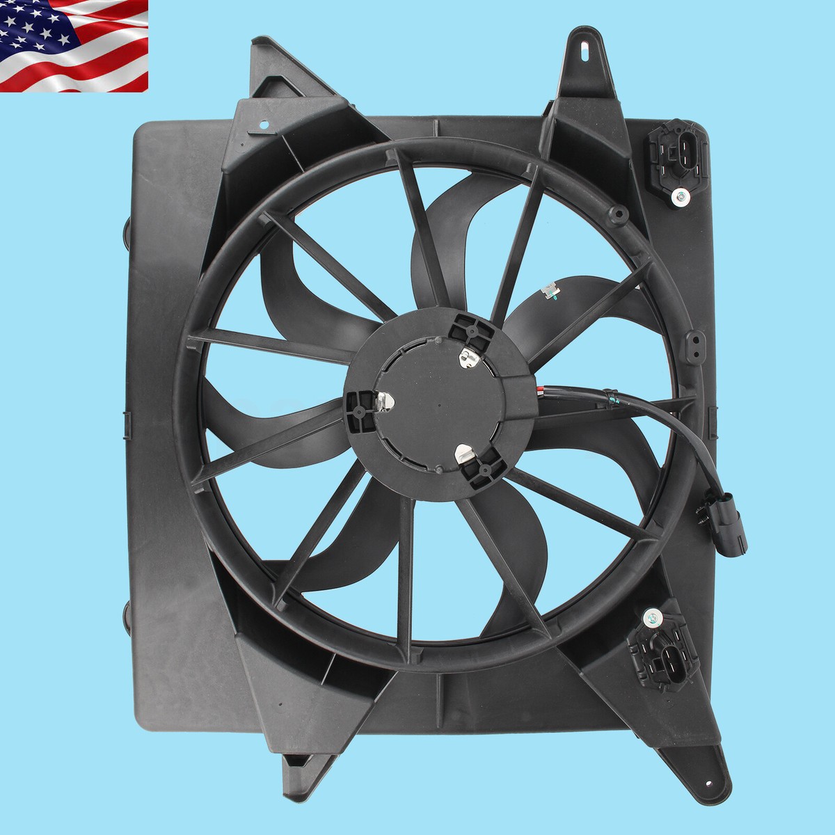 Automotive Replacement Fan Engine Radiator Cooling Fan Assembly For ...