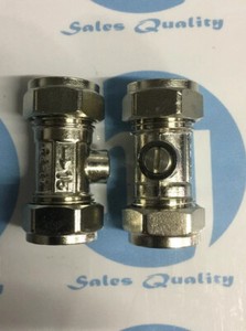 15mm Chrome compression Isolating Isolation Service ballofix valve CP ...