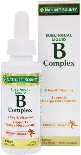 Vitamin B Complex B12 Energy Metabolism Support Sublingual Liquid Drops ...
