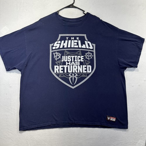 The Shield WWE Shirt Blue Men's Shirt 3XL Wrestling Seth Rollins ...
