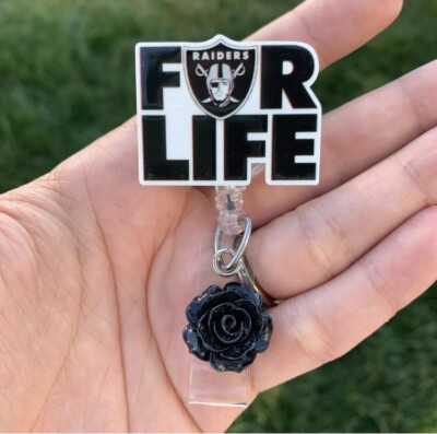 Las Vegas Raiders NFL Oakland Badge Reel Holders Retractable ID ...