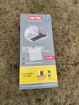 Brand New Genie 1/2 HPc Quiet-Lift Belt drive Garage Door Opener Model ...