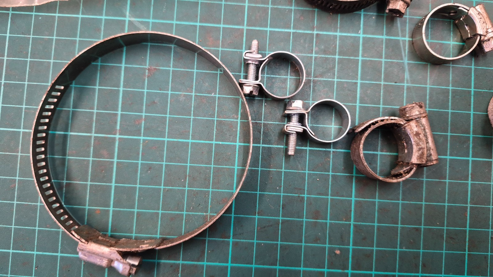 Joblot assorted Stainless Steel Hose Clamp clips (box WW13) | eBay UK