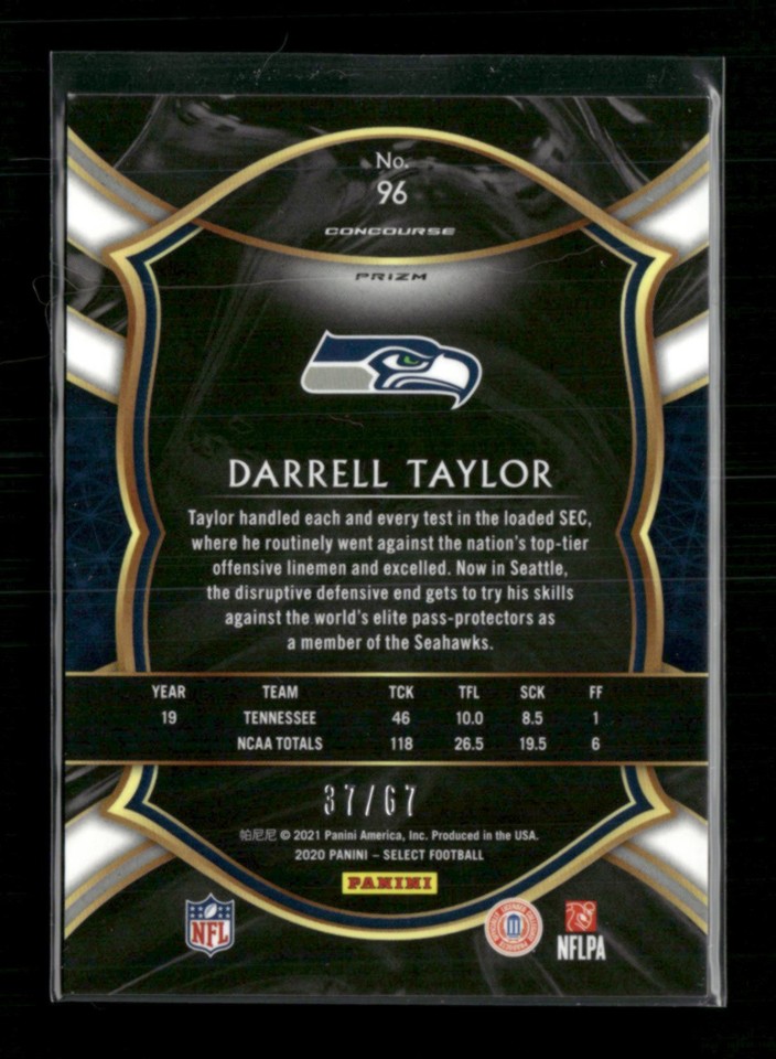 2020 Panini Select #96 Darrell Taylor Dragon Scale Prizm #/67 | eBay