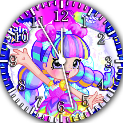 Shopkins Rainbow Kate Frameless Borderless Wall Clock Nice For Gifts ...