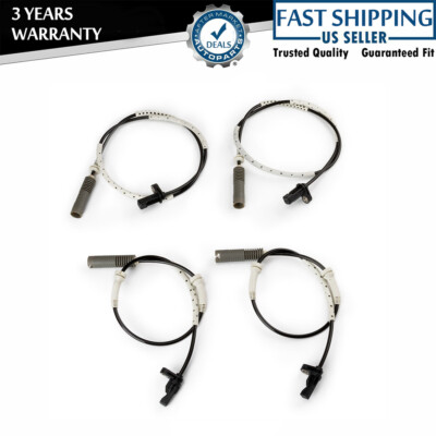 4x FRONT & REAR LEFT+RIGHT ABS Wheel Speed Sensor for BMW E82 128i E90 ...