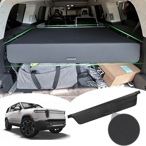 Canvas Car Rear Trunk Cargo Luggage Shade Cover For Rivian R1S 2022 ...