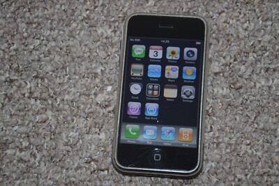 Apple iPhone 2g 1st Generation - 8GB - Black (O2) A1203 (GSM) 1st Gen ...